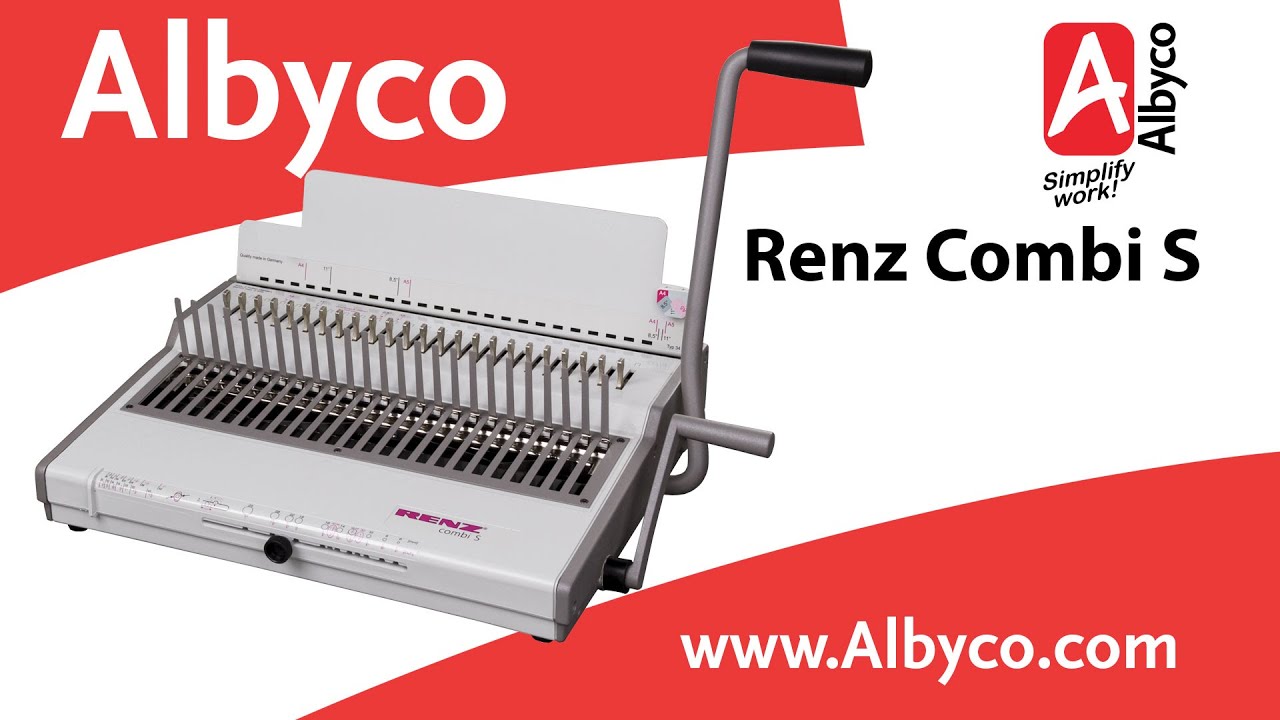 Renz Combi S punching and binding machine - Albyco